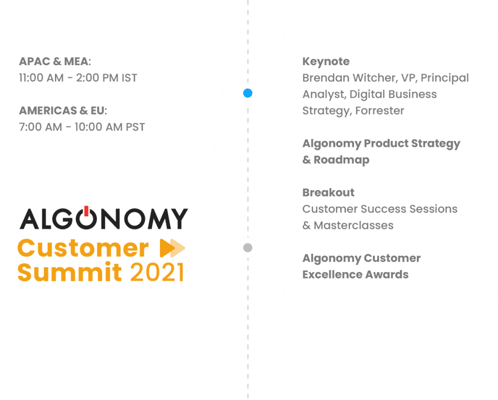Customer Summit 2021 - Algonomy
